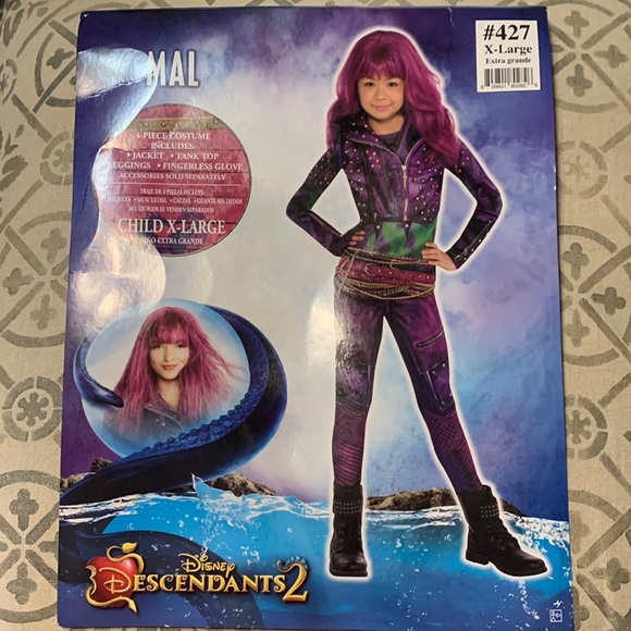Costumes | Disney Descendants Mal Child Costume | Poshmark